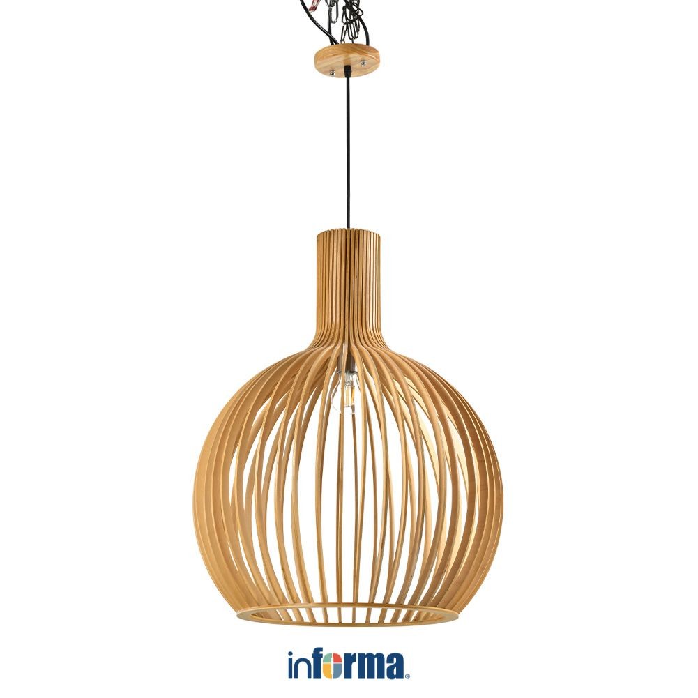 Jual Informa Wayne Lampu Gantung Hias Wood Hanging Lamp Lighting Plafon ...