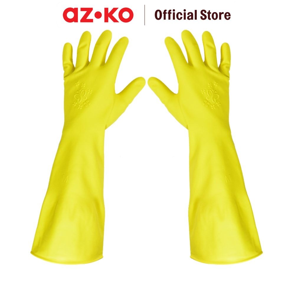 Jual AZKO Duraglove Sarung Tangan Panjang Latex Butterfly Ukuran S ...