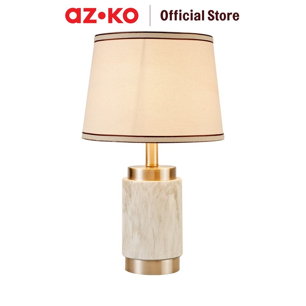 Jual AZKO Eglare Lampu Meja Marble Brushed Nickle Decorative Table Lamp ...