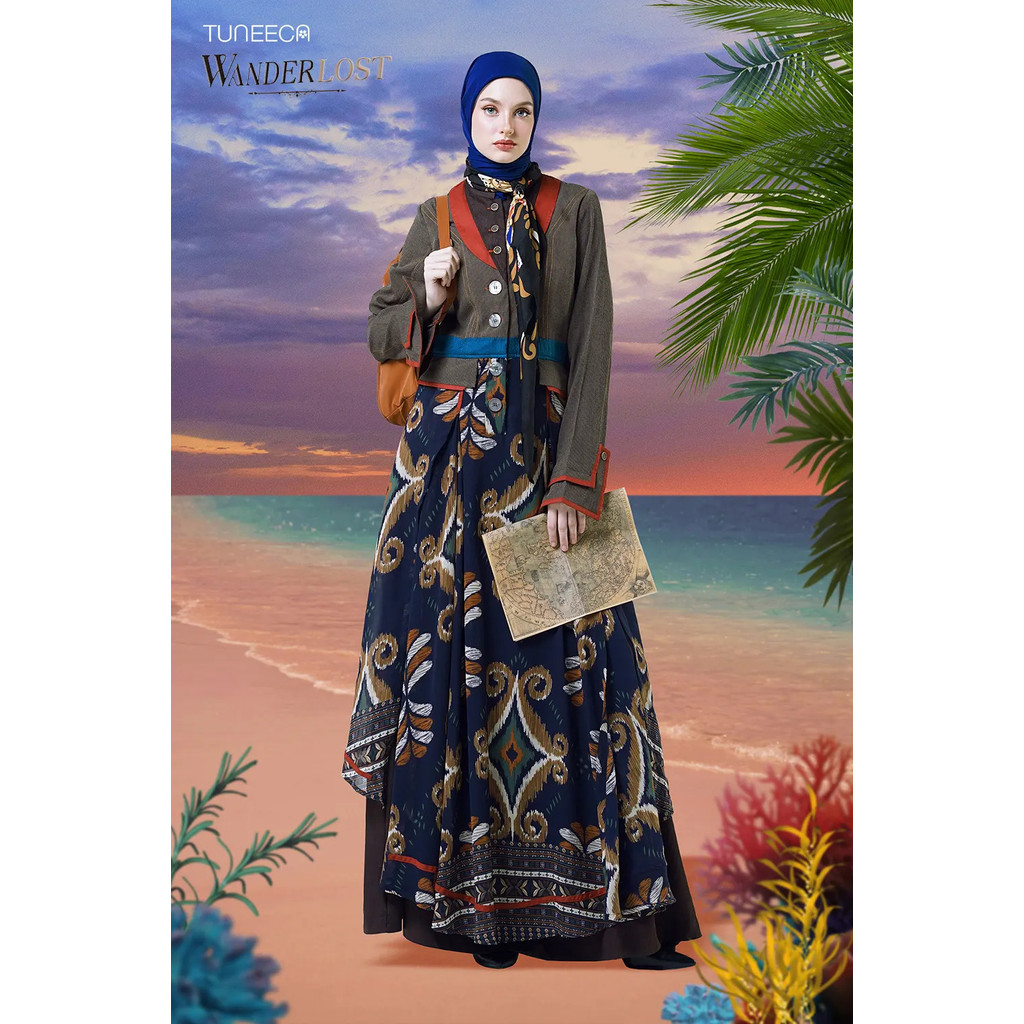 Jual TUNEECA Gamis Marea Shore - T-1224002 | Shopee Indonesia