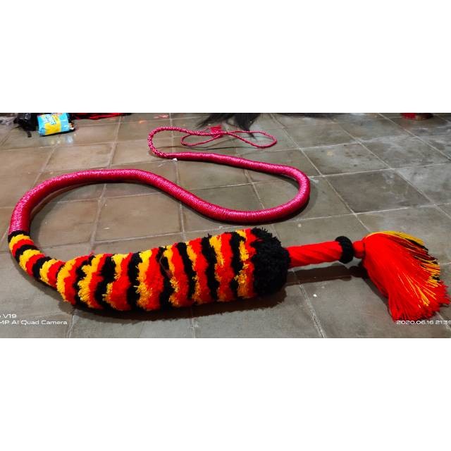 Jual jual PECUT BOPO GOMBYOK 4 METER / pecut tari / cambuk /cemeti ...
