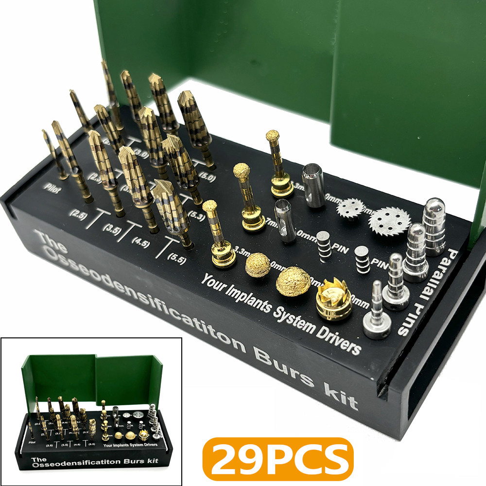 Jual 29Pcs Dental Osseodensification Burs Kit Dental Alveolotomy ...