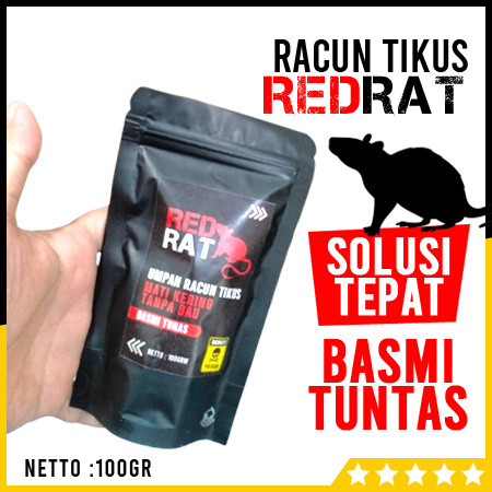 Jual RedRat Racun Tikus Umpan Basmi Tuntas 100GRM | Shopee Indonesia
