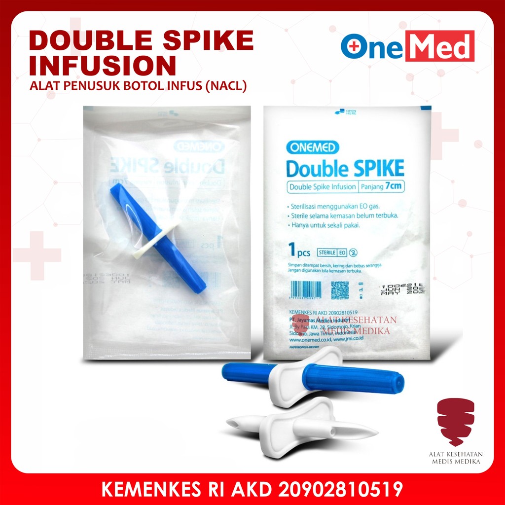 Jual Double Spike Infusion Onemed Alat Penusuk Tusuk Botol Cairan Infus ...