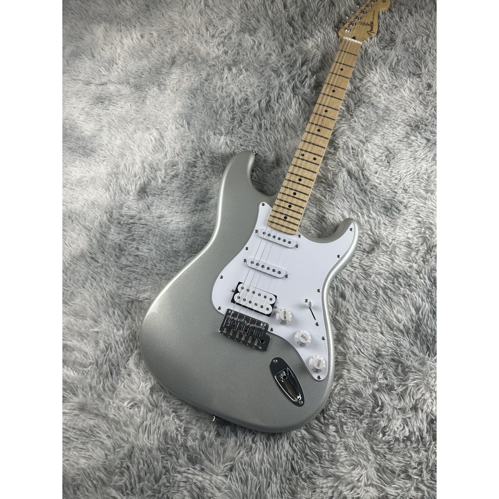 Jual ST electric guitar, metallic silver glossy, imported paint, alder ...