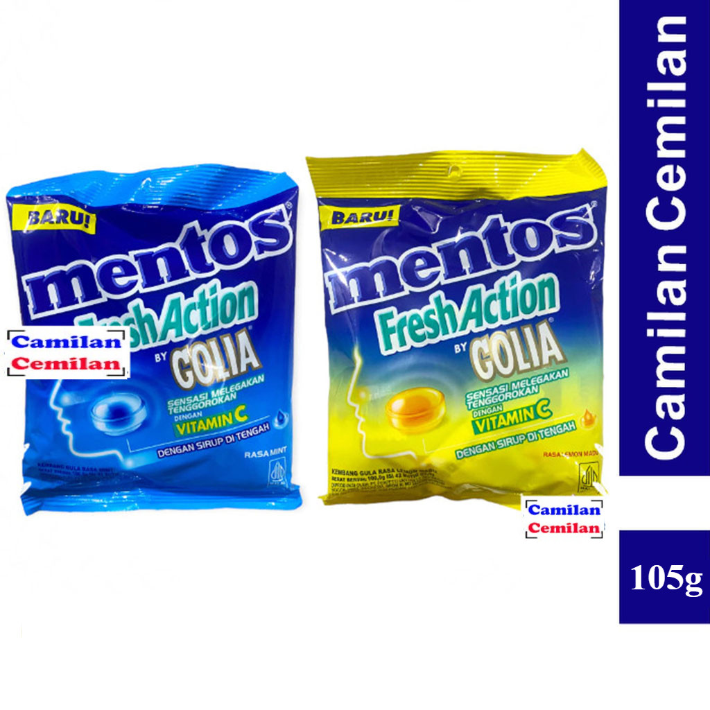 Jual Permen Golia Mentos Fresh Action 105 gr | Shopee Indonesia