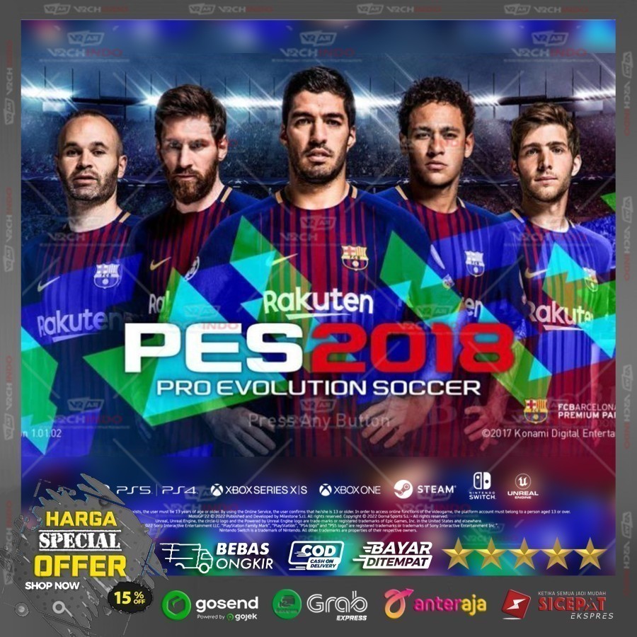 Jual Game PES 2018 - eFootball 2018 | Games for Komputer / PC Dekstop ...