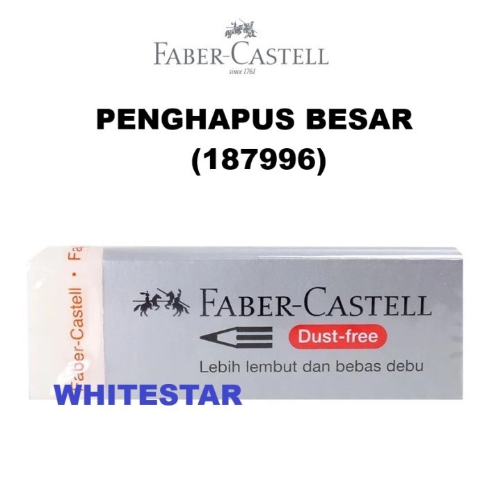 Jual penghapus / eraser putih faber castell besar b20 (187996) | Shopee ...