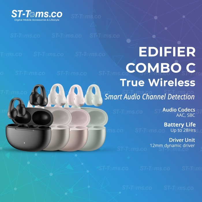 Jual Edifier Comfo C Open-ear Clip On True Wireless TWS Bluetooth v5.4 | Shopee Indonesia