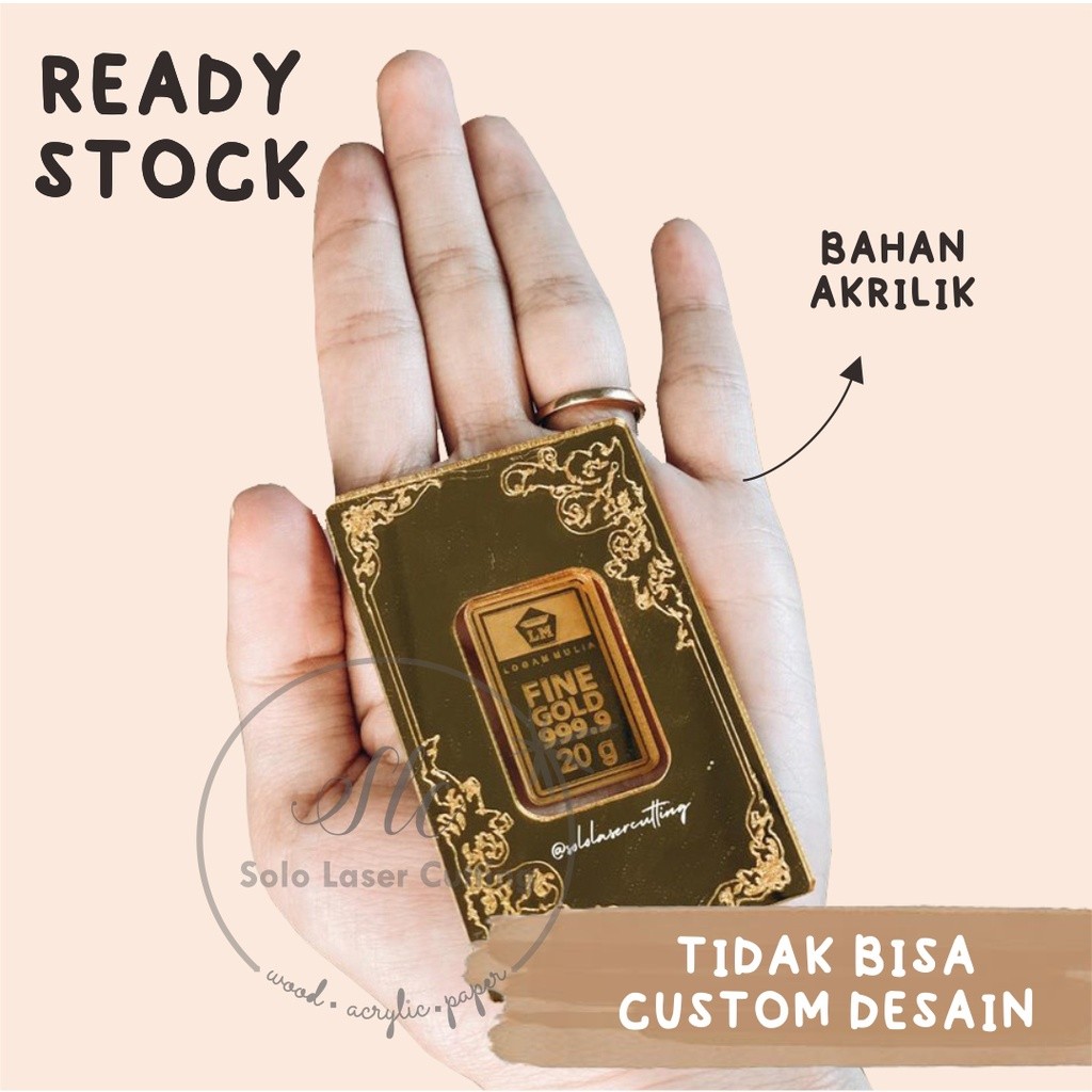 Jual Wadah Ukir + Replika logam emas dummy Desain Lama & Desain BARU ...