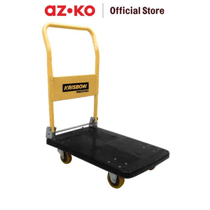 Jual AZKO Krisbow Troli Barang Roda Polyurethane 150 kg - Kuning Alat ...
