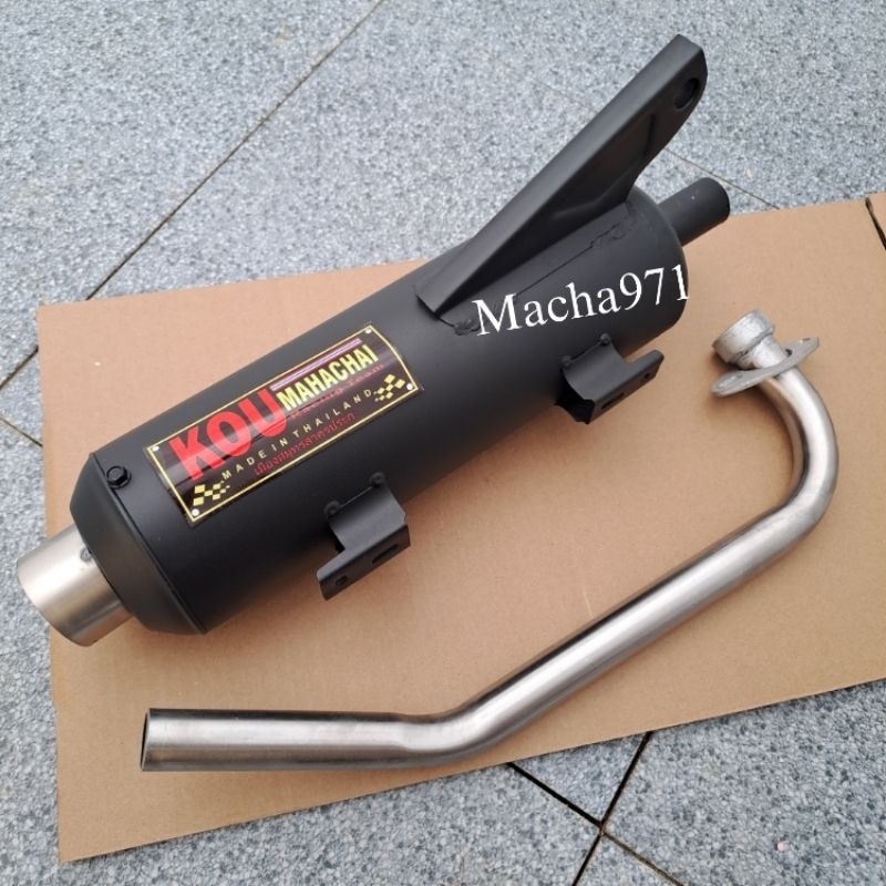 Jual 1set KOU Mahachai Muffler exhaust pipe Mio sporty Mio soulty Mio ...
