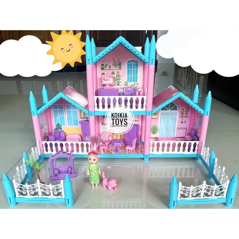 Jual MAINAN RUMAH RUMAHAN BONEKA BERBI DREAM HOUSE BESAR | Shopee Indonesia
