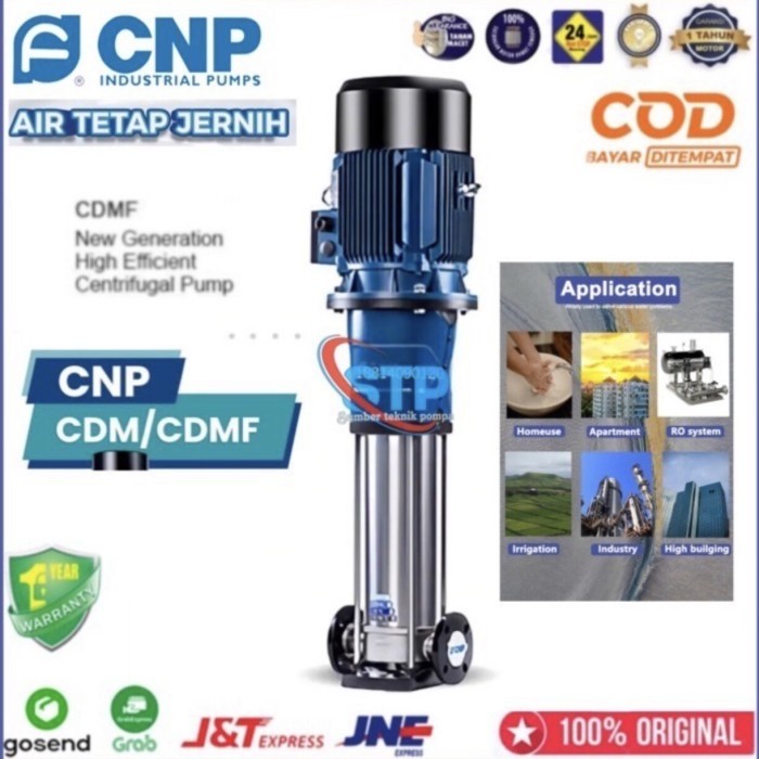 Jual Pompa CNP CDMF 15-3 4HP 3KW 380V Jockey Pump Booster | Shopee ...