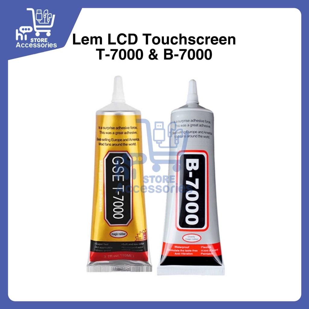 Jual HSA - Lem LCD Touchscreen Handphone GST T7000 Hitam & B7000 Transparant 3ml dan 15ml ...