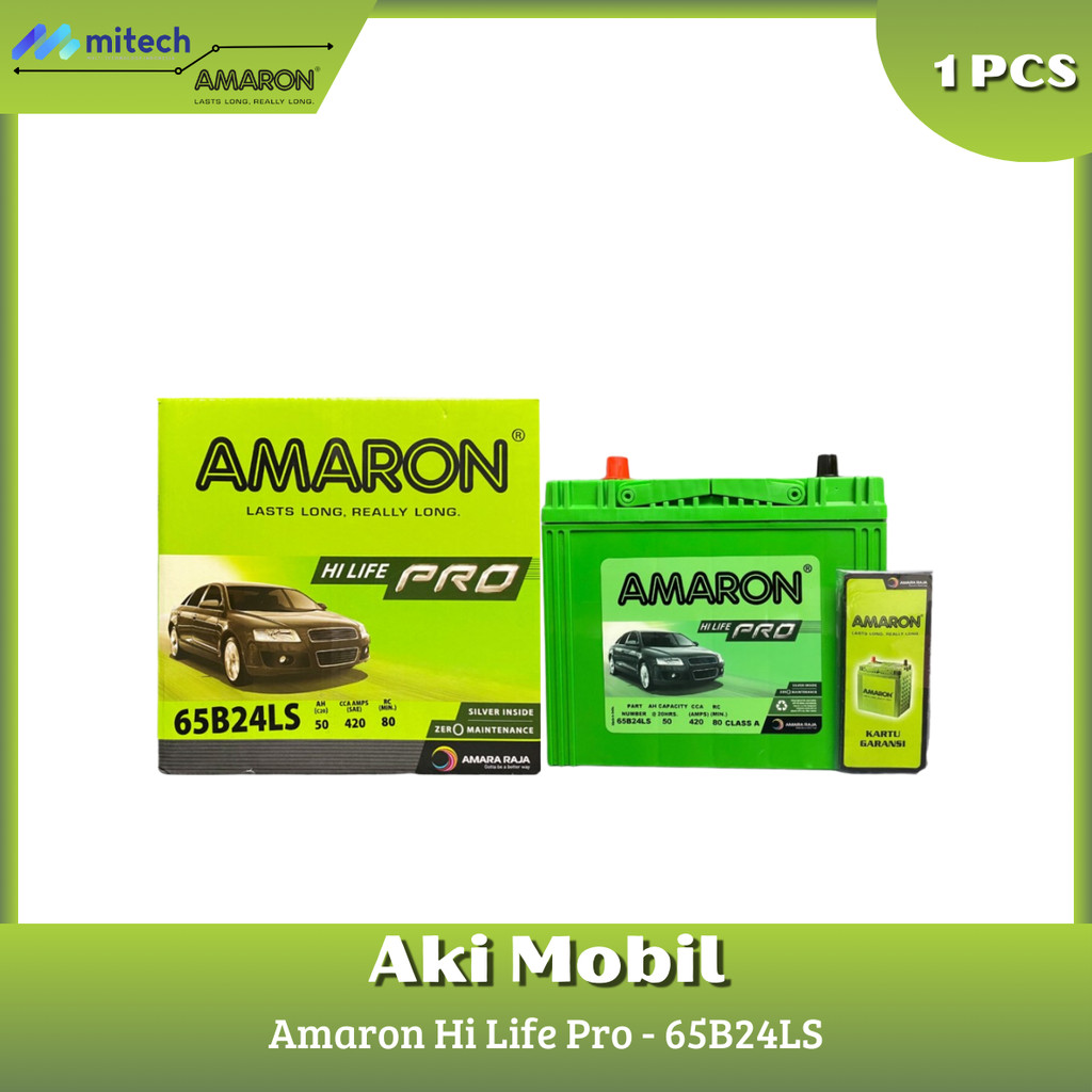 Jual Amaron Hi Life Pro Aki Kering Mobil Wuling Cortez NS60LS / 65B24LS 12V / 50Ah | Shopee ...