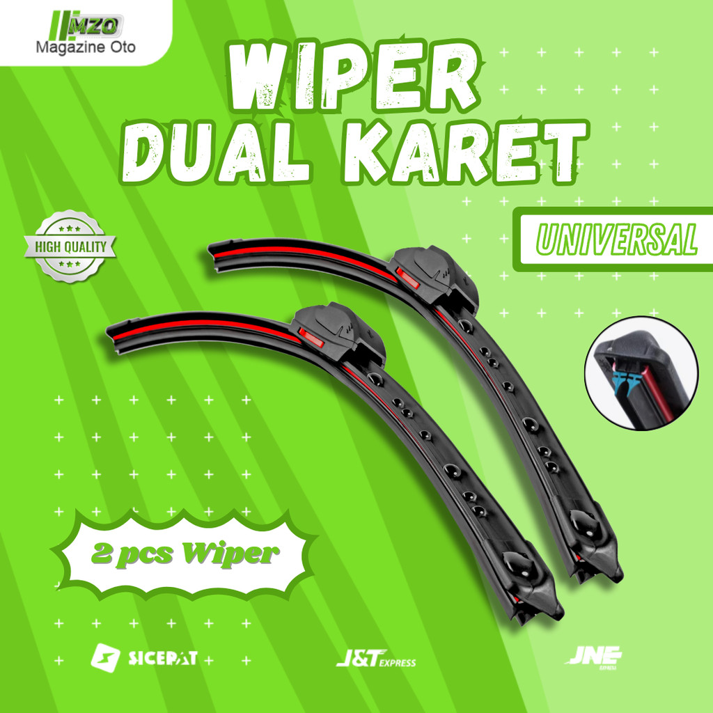Jual 1 SET (2 BUAH) Wiper Dual Blade Toyota Kijang Innova Reborn 2016 - Sekarang Wiper 2 Lapis ...