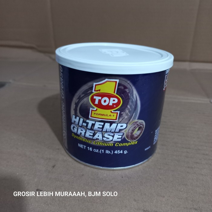 Jual GEMUK HI TEMP GREASE TOP 1 NLGI GC-LB BLUE TOP 1 454GR | Shopee ...
