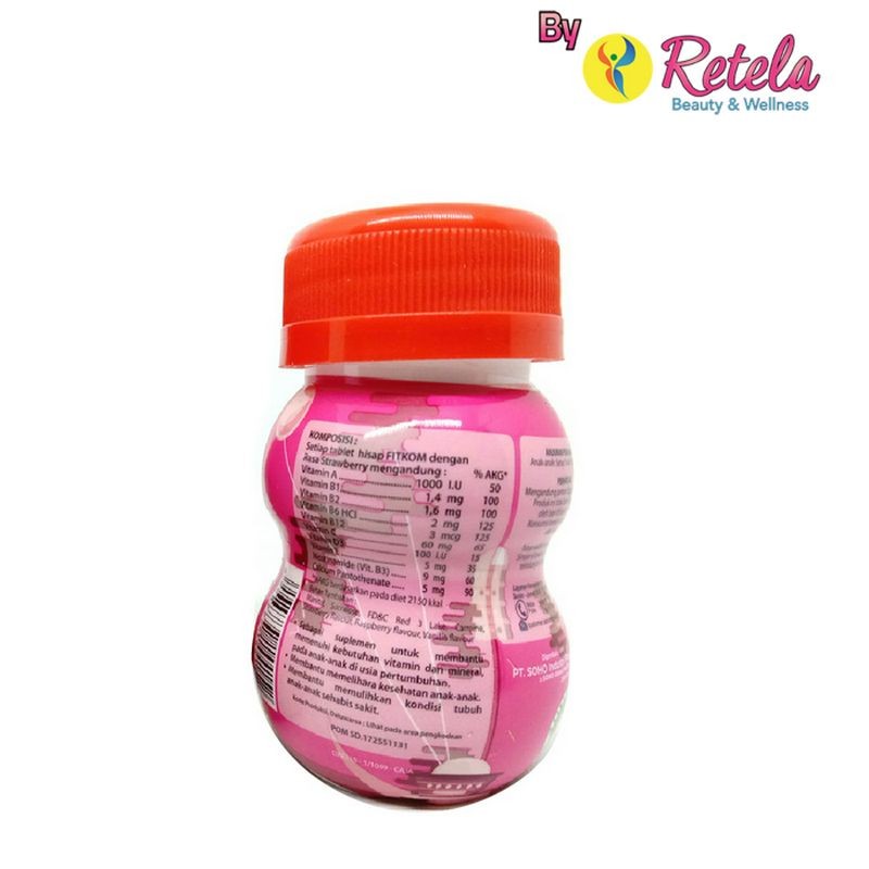 Jual FITKOM STRAWBERRY 1 BOTOL 21 TABLET | Shopee Indonesia