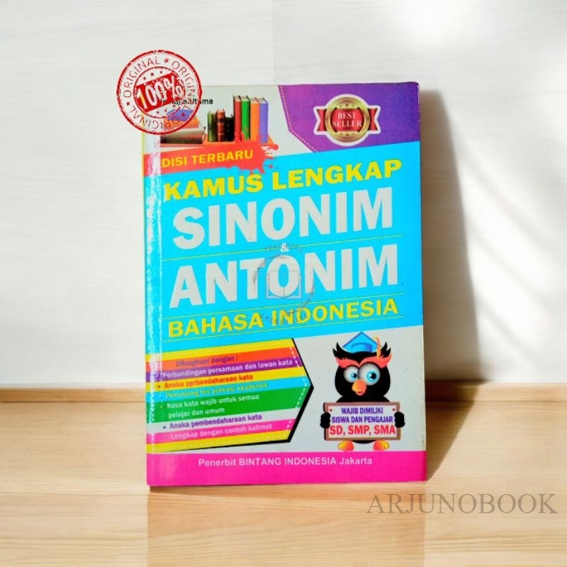 Jual Buku Kamus Lengkap Sinonim dan Antonim Bahasa Indonesia Wajib ...