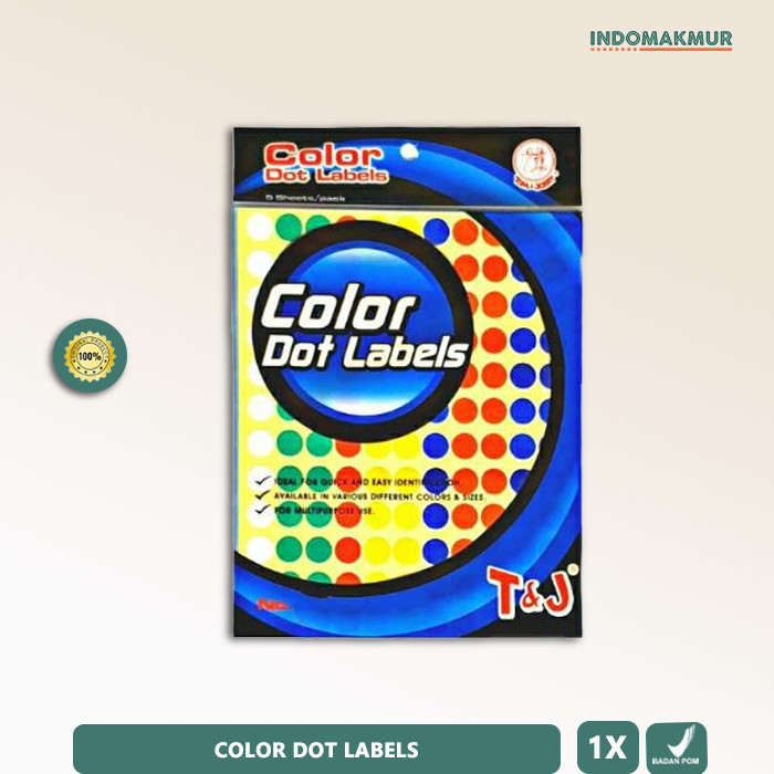 Jual IDM - Sticker - Color Dot Labels | Shopee Indonesia