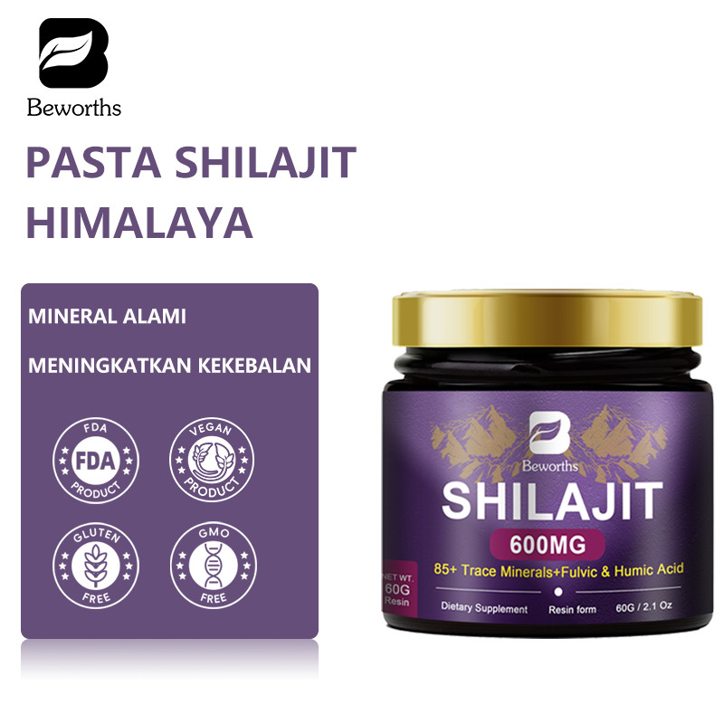 Jual BEWORTHS Shilajit Kemurnian Tinggi Pasta Kapsul Resin Shilajit ...