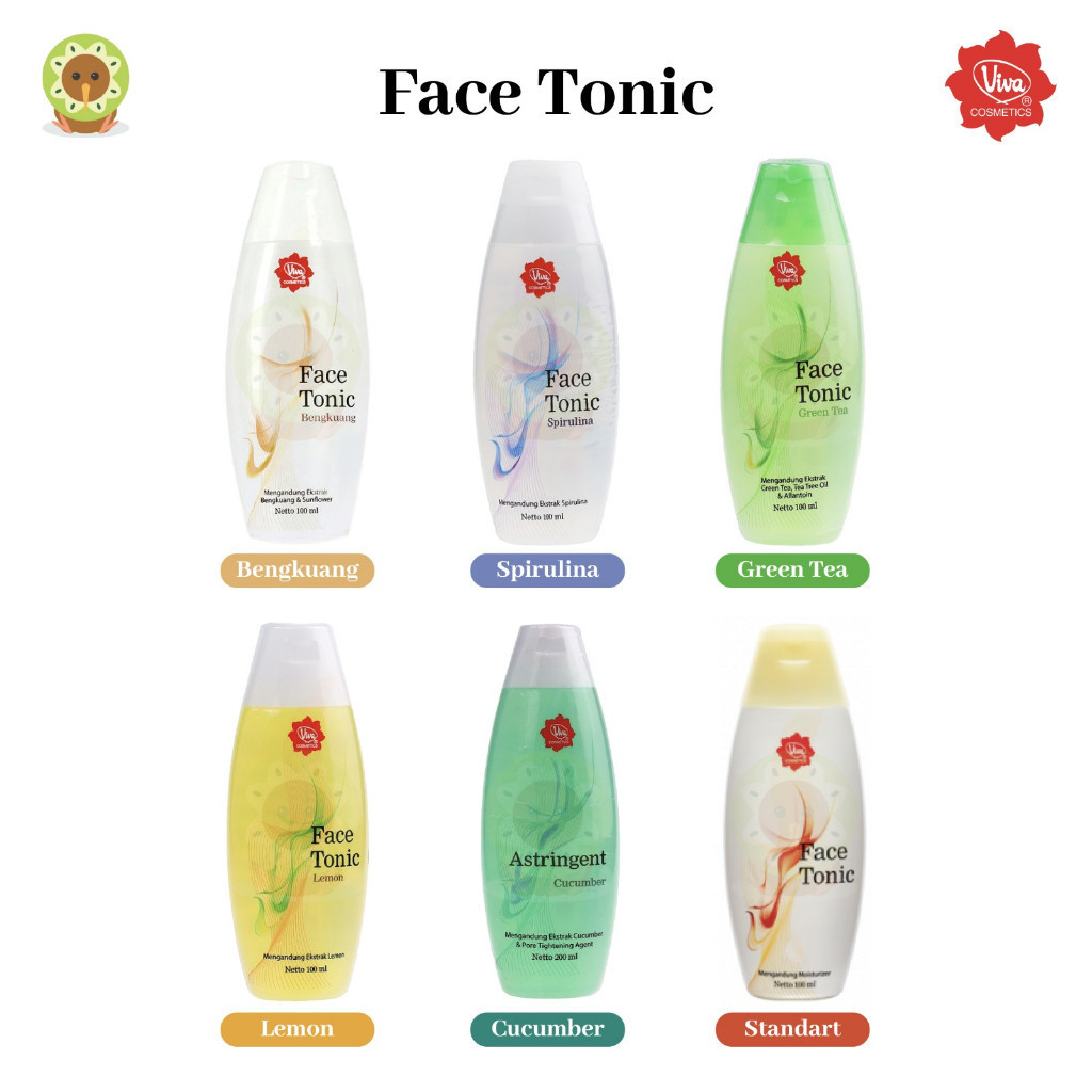 Jual LEBIH MURAH VIVA FACE TONIC 100ML & VIVA ASTRINGENT 100ML - VIVA ...