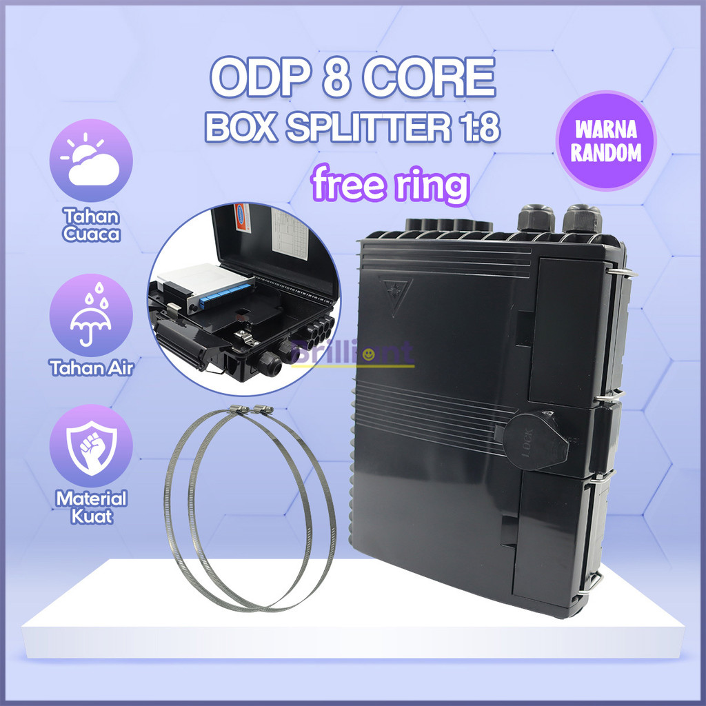 Jual Outdoor Box Splitter ODP 8 Core Lengkap Box Splitter 1/8 Double ...