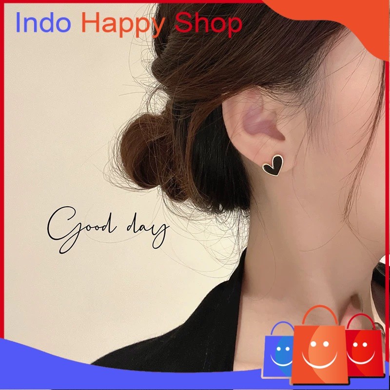 Jual Anting Simple Emoji Love Hitam 1259 | Shopee Indonesia