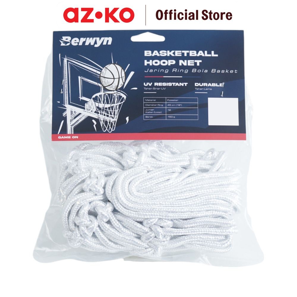 Jual AZKO Berwyn 54 cm Pro Shot Net Ring Bola Basket - Putih Basketball ...