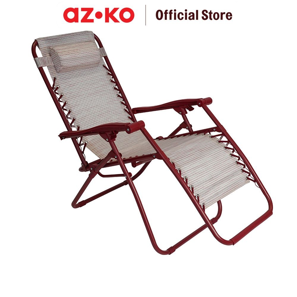 Jual AZKO Soleil Kursi Recliner Lipat Mini - Merah Multifunctional ...