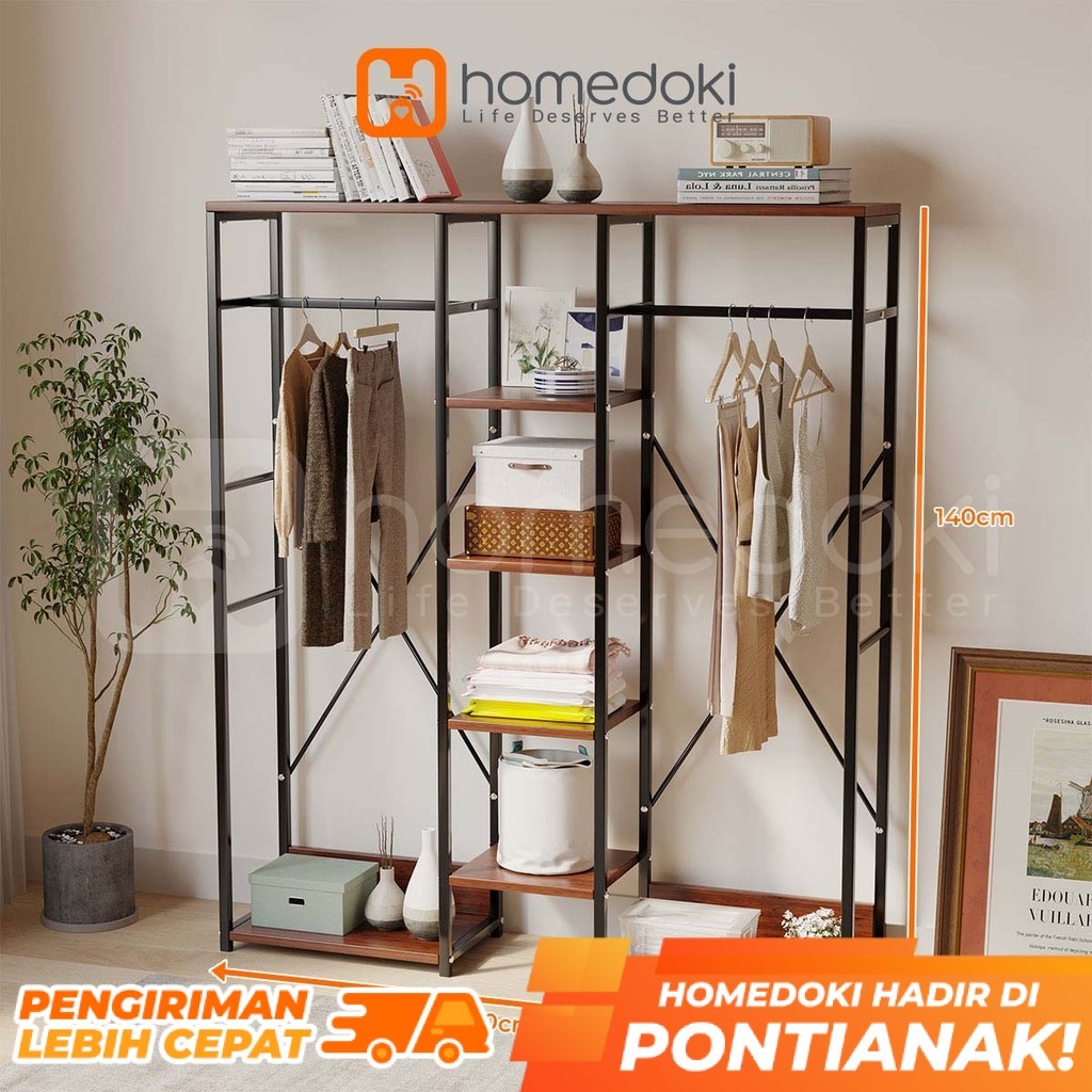 Jual Rak Baju Gantung / Rak Pakaian / Stand Hanger / Rak Baju / Rak ...