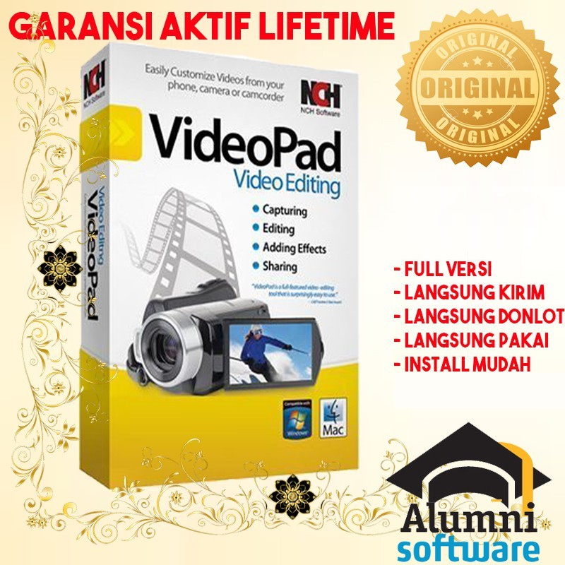 Jual [FULL VERSION] NCH VideoPad Video Editor Pro 8 - GARANSI AKTIVASI ...