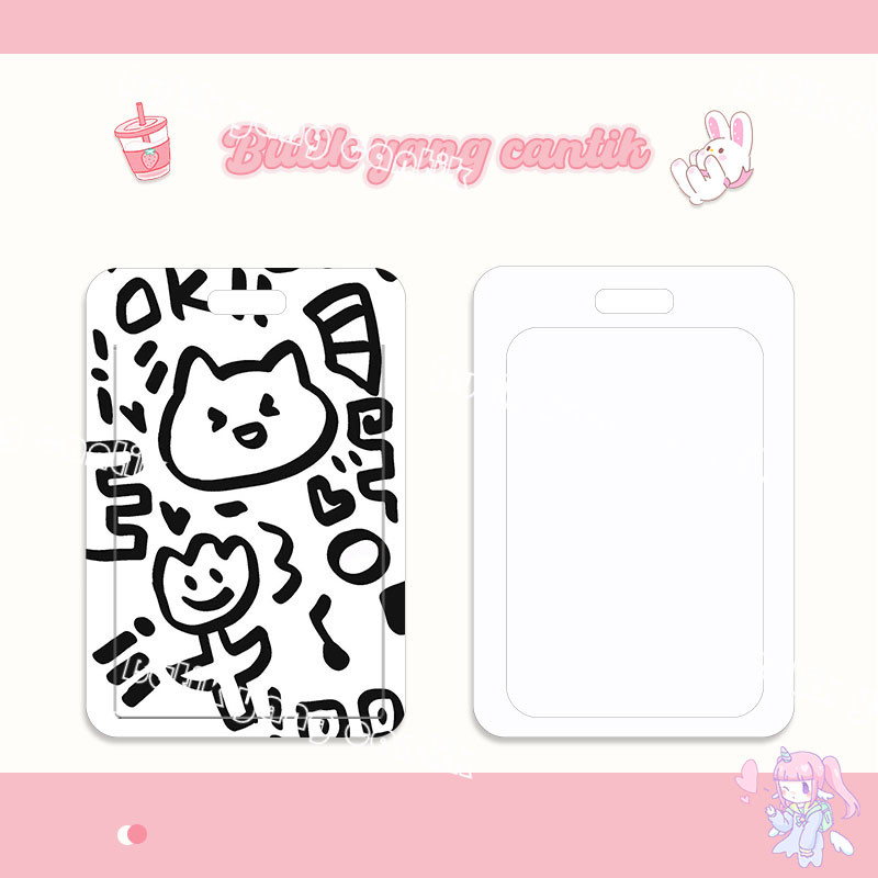 Jual ID CARD HOLDER,Tempat kartu kucing sederhana yang lucu, cocok ...