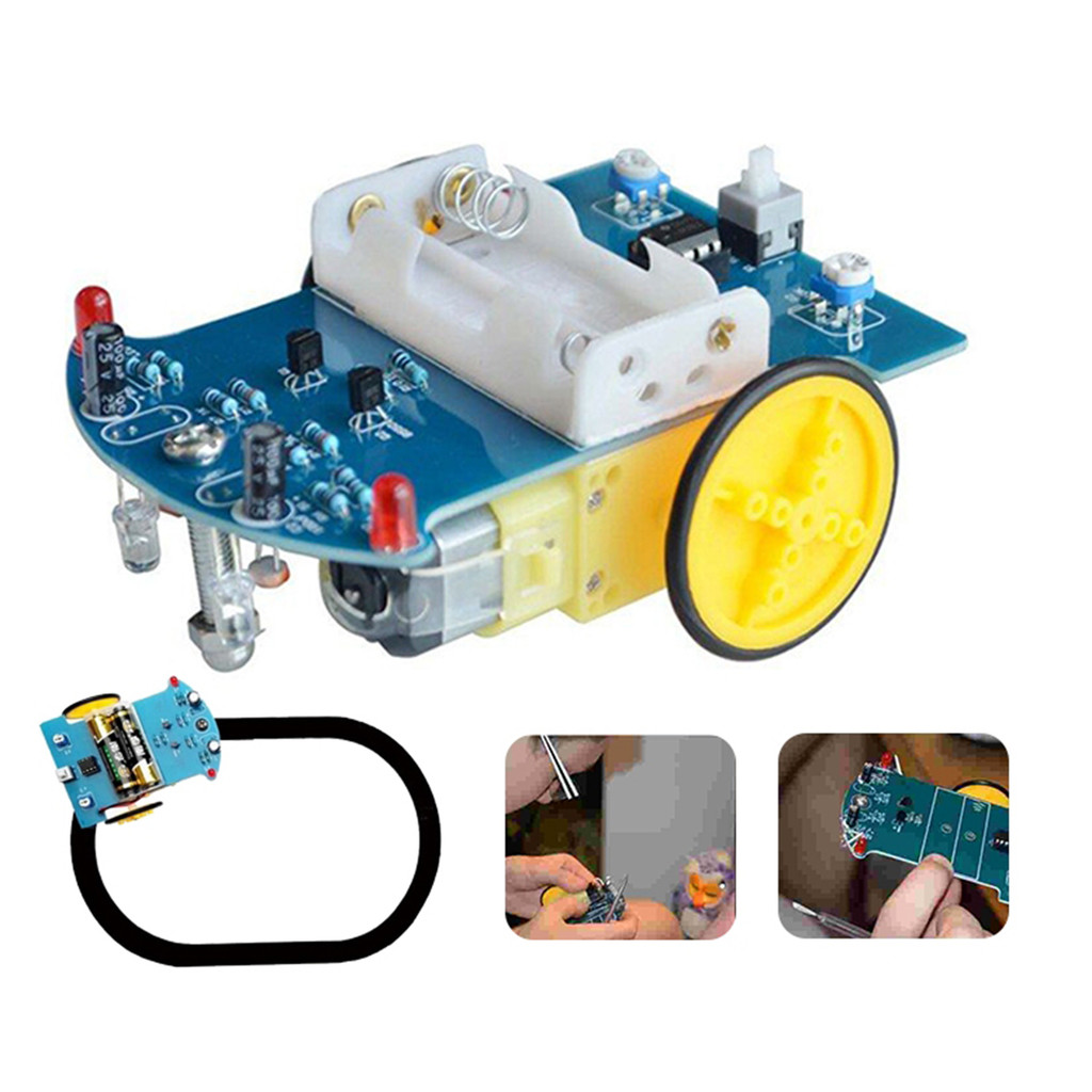 Jual D2-1 Smart Robot Car Kits Intelligent Tracking Line Car ...
