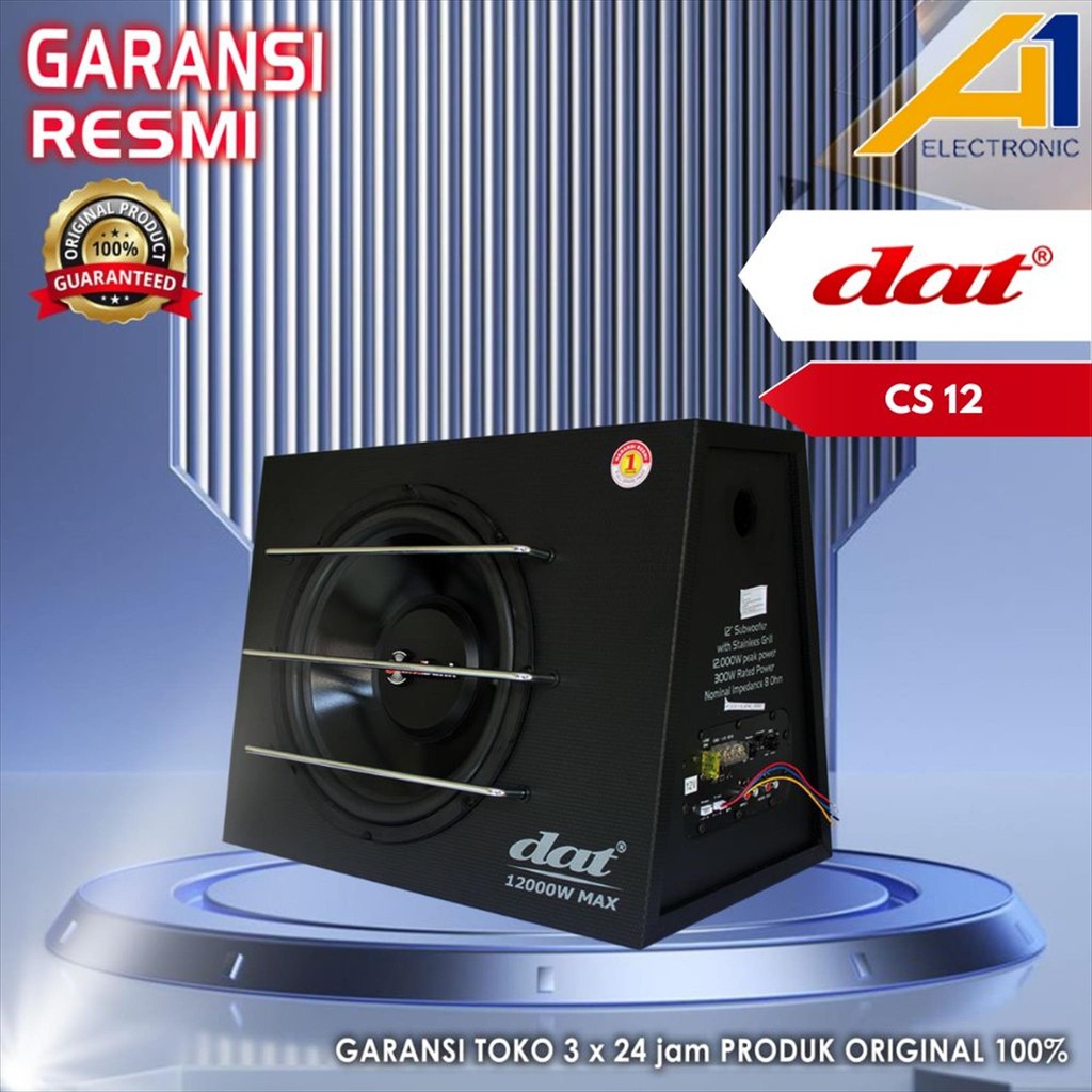 Jual Speaker DAT CS 12 / CS12 Subwoofer Aktif Mobil 12 Inch | Shopee ...