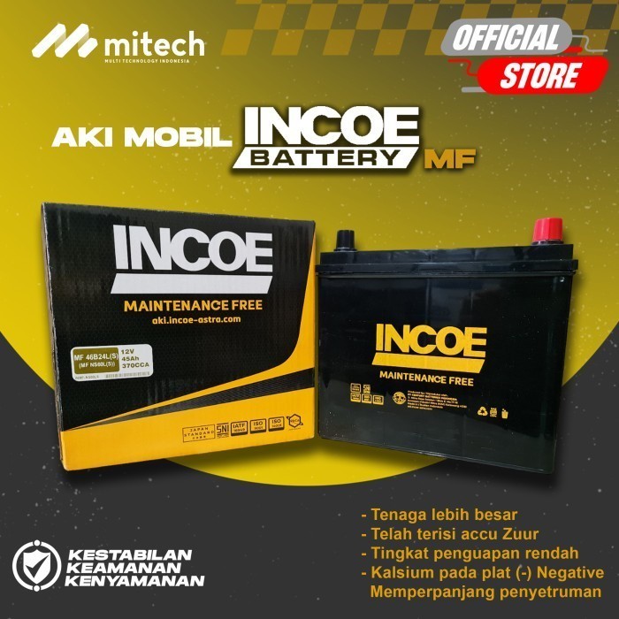 Jual Incoe Mf Astra Aki Kering Mobil Toyota Sienta NS60LS 12V / 45Ah ...