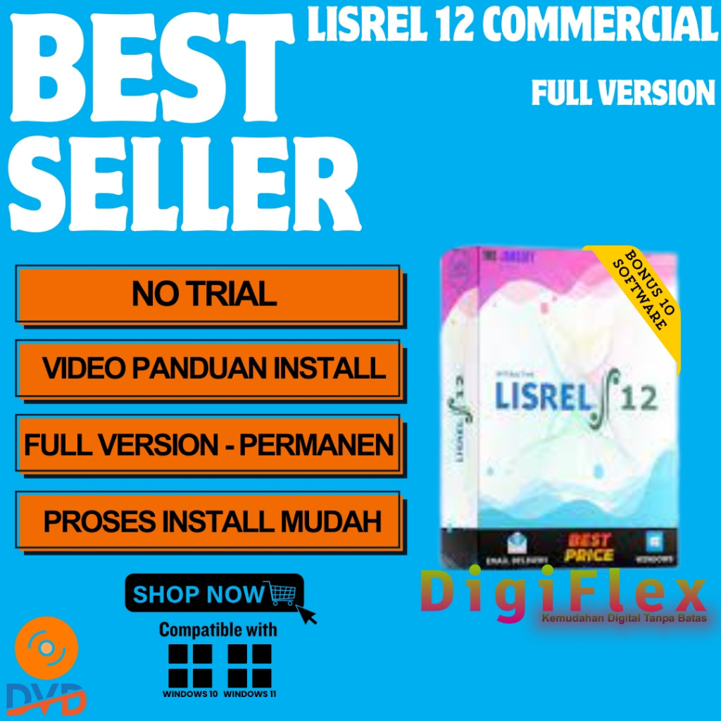 Jual Software Analisis SEM: LISREL 12 Commercial [WIN] | Shopee Indonesia
