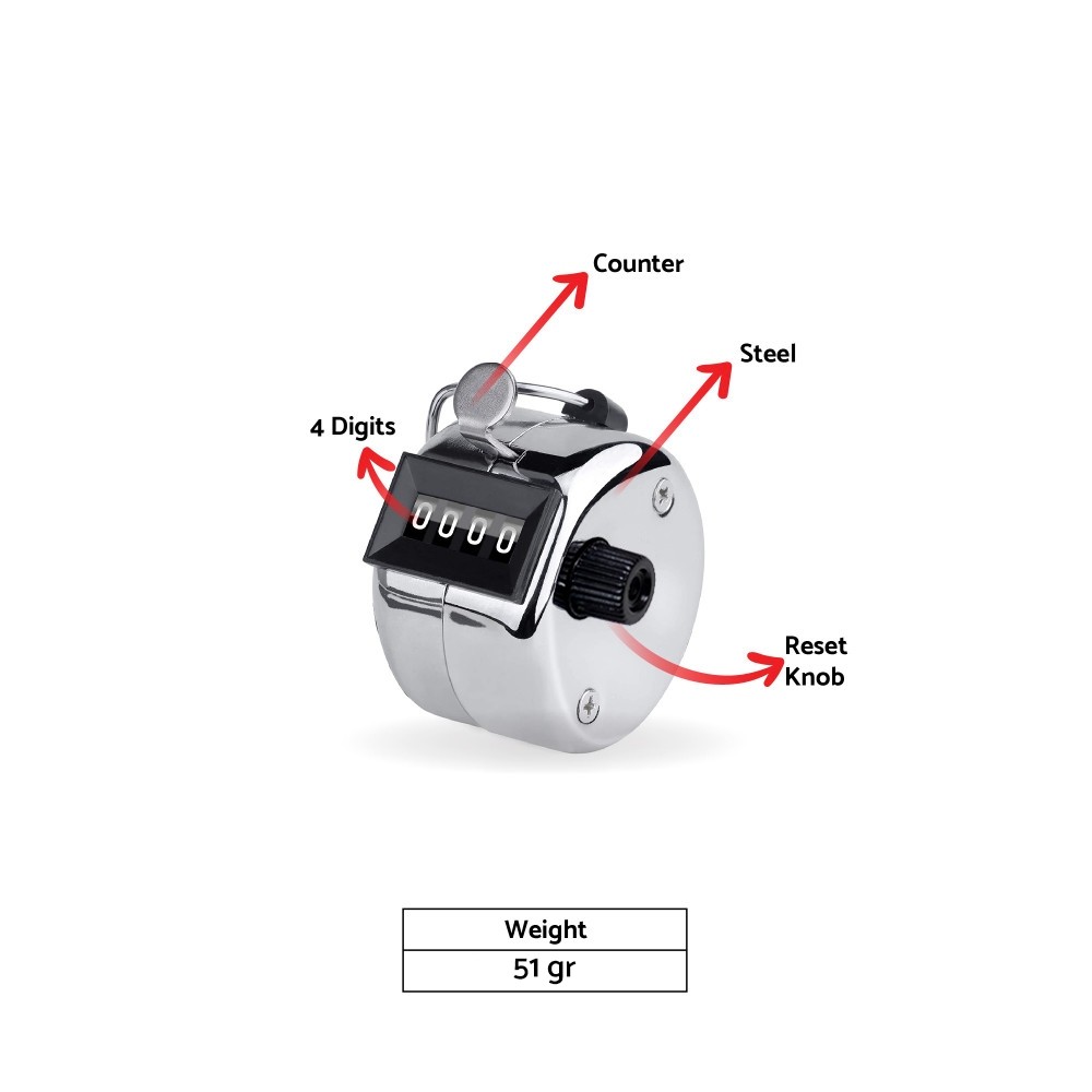 Jual ROX Hand Tally Counter Stainless Alat Penghitung | Shopee Indonesia