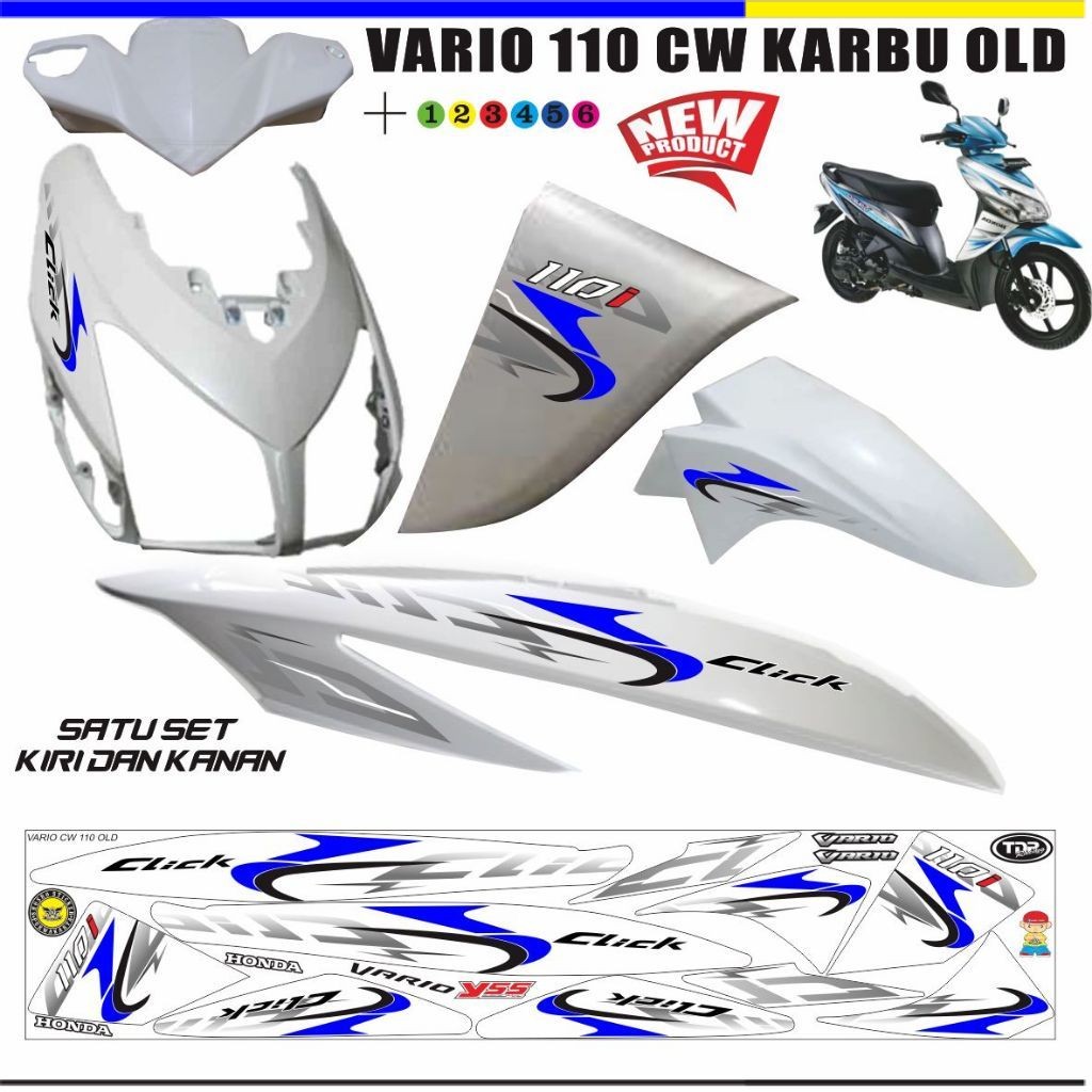 Jual STIKER MOTOR VARIO 110 CW / STRIPING VARIASI STIKER VARIO 110 OLD ...