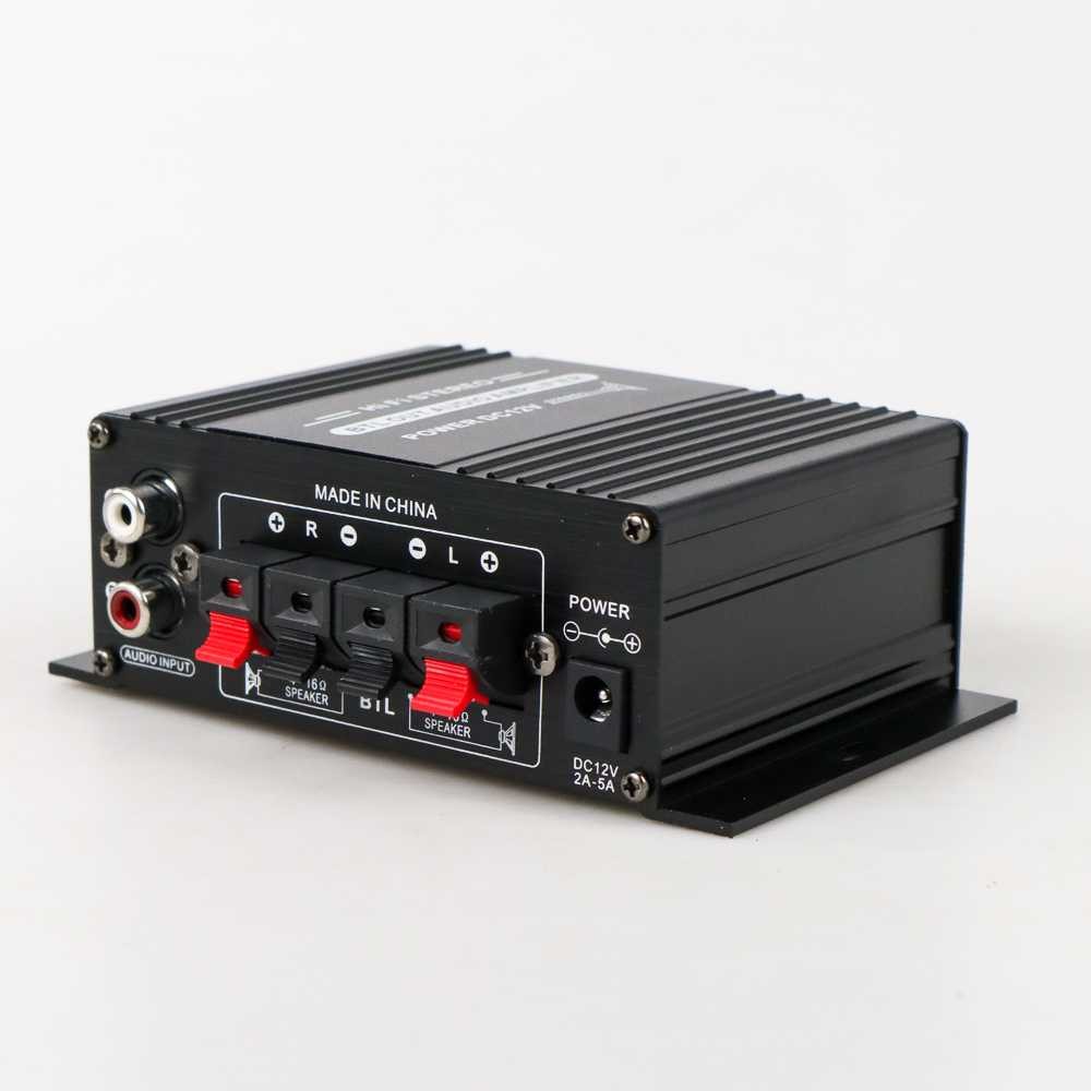 Jual Hi-Fi Mini Stereo Car Amplifier Treble Bass Booster - AK-170 ...