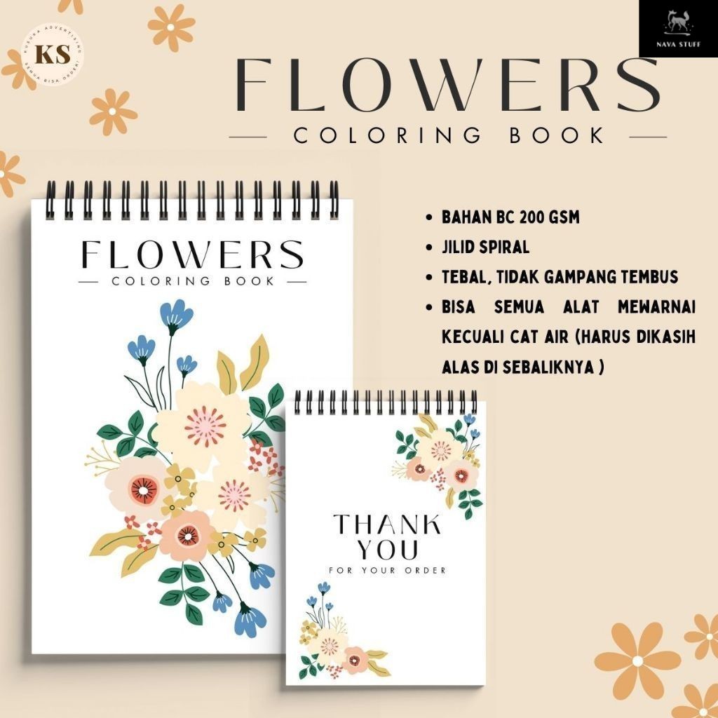Jual Flowers Coloring Book Cozy Book Adult Buku Mewarnai Remaja Dewasa ...