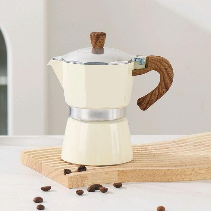 Jual Moka Pot Espresso Coffee Maker 150ml - Pembuat Kopi Espresso 3 Cup ...