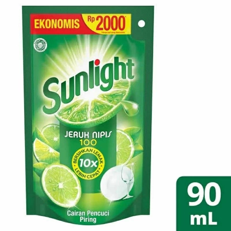 Jual Sunlight 2000 Sabun Cuci Piring Ekonomis Ukuran 90ml | Shopee Indonesia