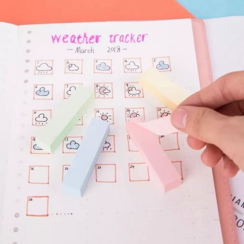 Jual YBC Memo Stick Index Tab Penanda Warna Isi 4 76x19 Mm STICKY NOTE ...