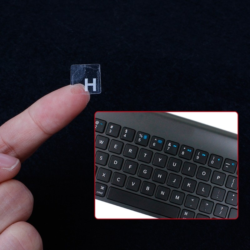 Jual Universal Russian Luminous Keyboard Stickers PC Keyboard Stickers ...