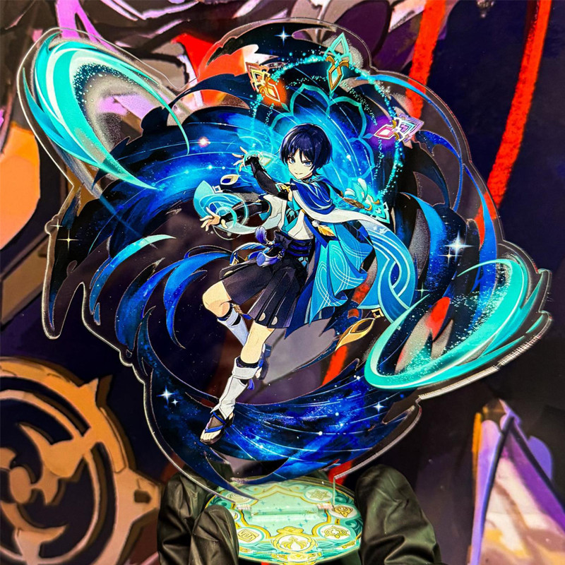 Jual Standee Genshin Impact Akrilik Stand Besar 15cm Acrylic Bening ...
