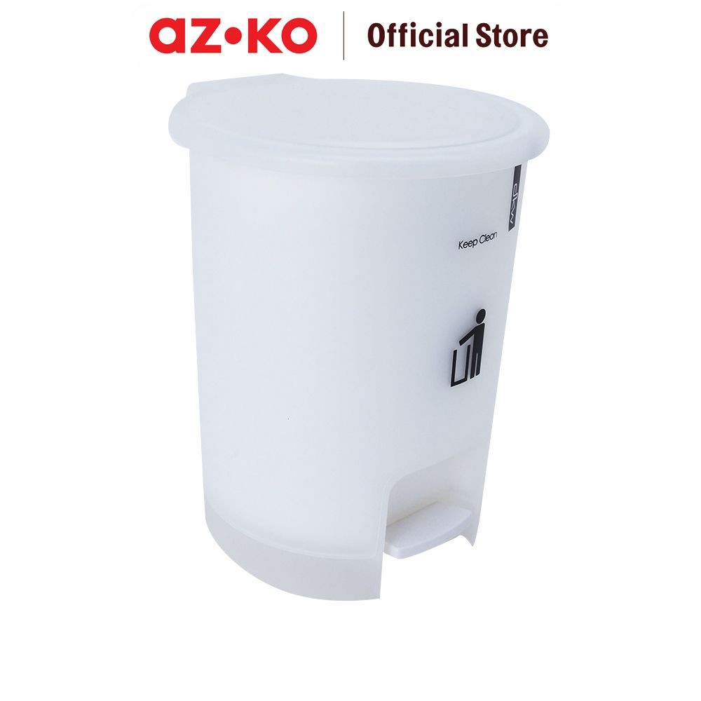 Jual AZKO Dkw 10 ltr Tempat Sampah Plastik Keep Clean - Putih Tong ...