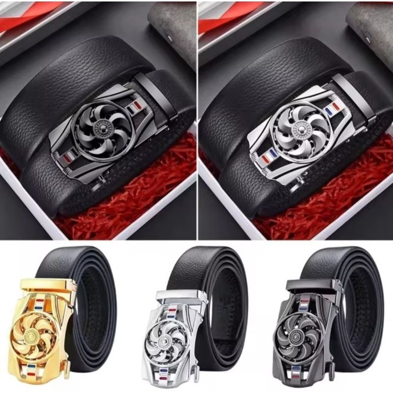 Jual LUXURY FLASH SALE-sabuk pria model Kincir gesper rel otomatis ...