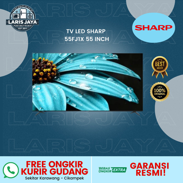Jual TV LED SHARP 55FJ1X 55 INCH / 55FJ1X / FJ1X (GOOGLE TV, 4K UHD ...